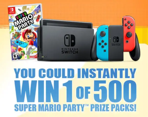 Lunchables Mario Party Instant Win Game (500 Prizes) 12/31 1PPD6+