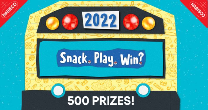 Nabisco Back to School Instant Win Game (501 Prizes)