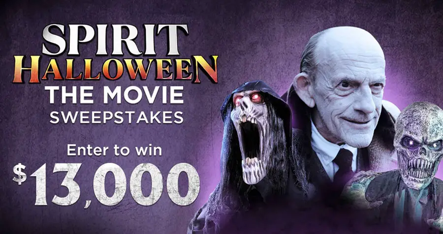  13 000 Spirit Halloween The Movie Sweepstakes
