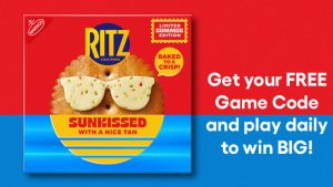 Ritz $50K Golden Summer Instant Win Game (608 Prizes, Free Game Code)