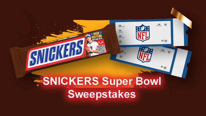SNICKERS Super Bowl Sweepstakes (301 Winners)